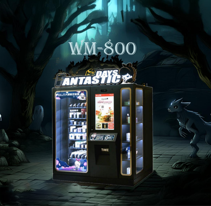 Sports Cards Vending Machine with display cabinet and elevator